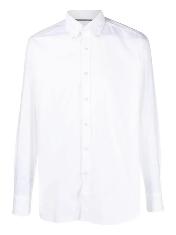 TINTORIA MATTEI 954 Button-down Cotton Shirt - White