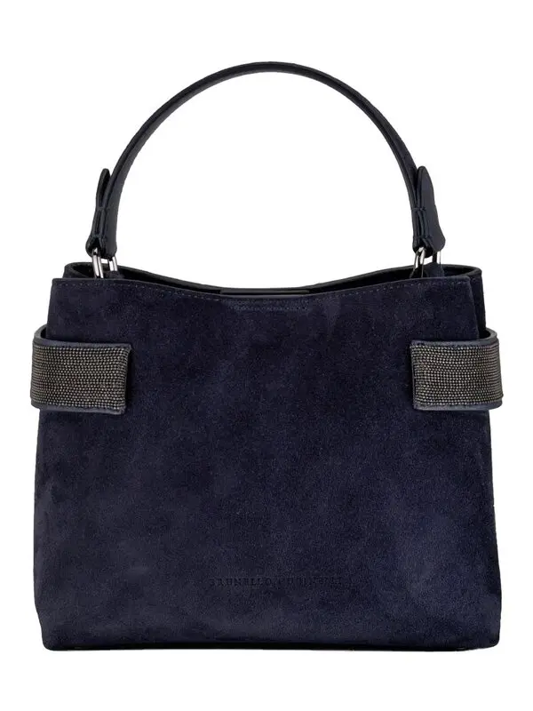 Brunello Cucinelli Monili Chain-embellished Tote - Blue