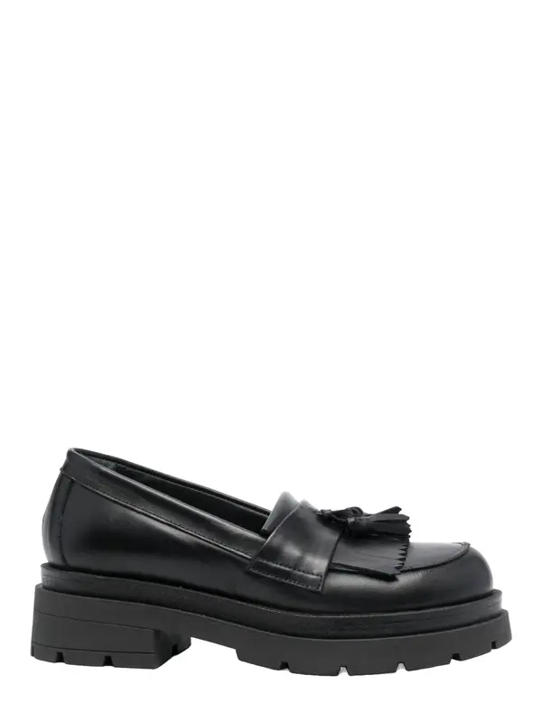 P.a.r.o.s.h 45mm Tassel-detail Leather Loafers - Black