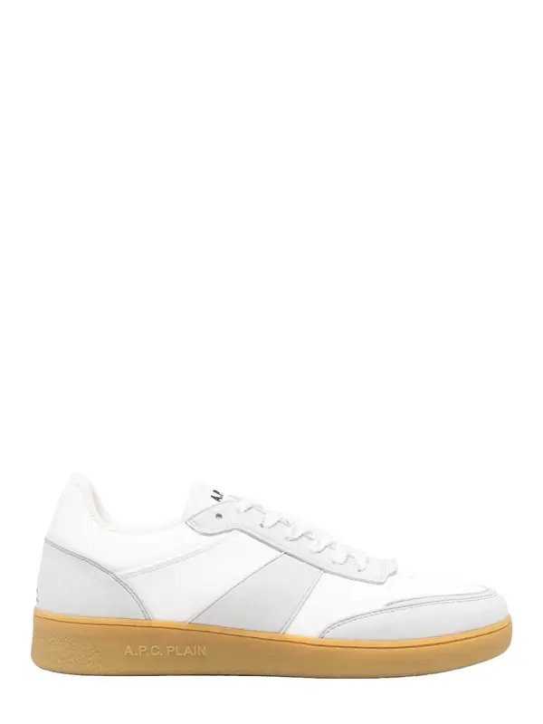 A.p.c. Logo-print Lace-up Sneakers - White