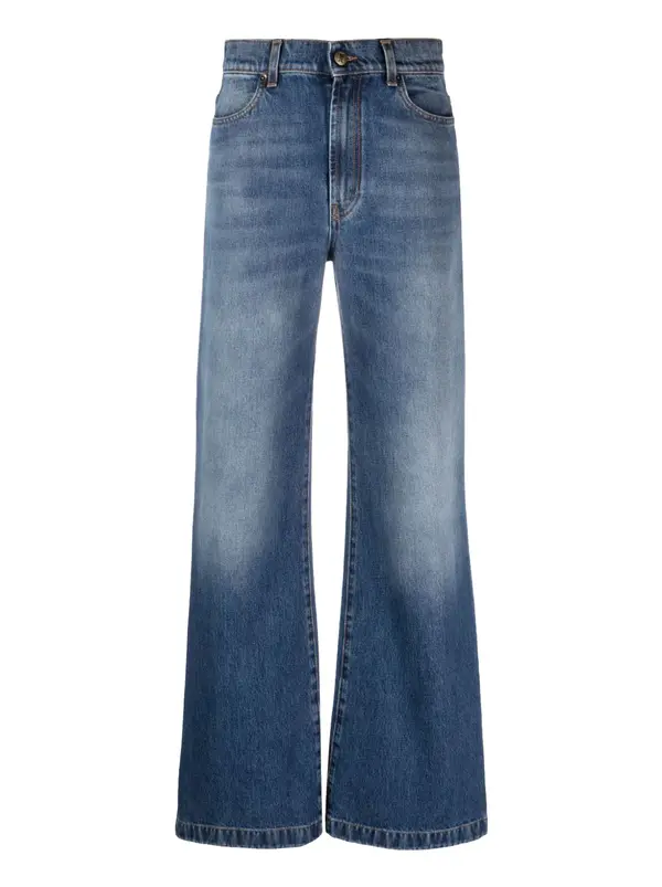 La DoubleJ High-waisted Flared Jeans - Blue