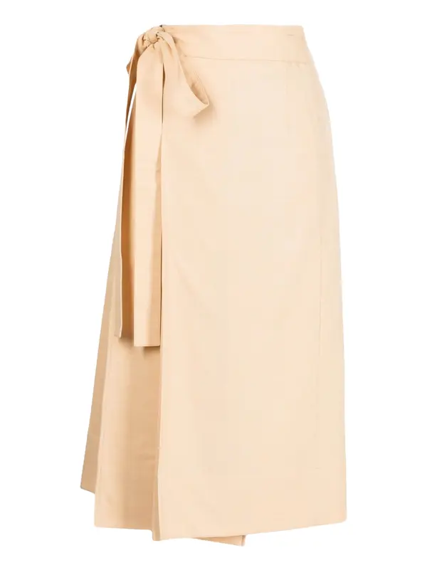 REJINA PYO Isra Wrap Midi Skirt - Neutrals