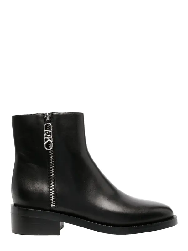 Michael Kors Regan 45mm Leather Boots - Black
