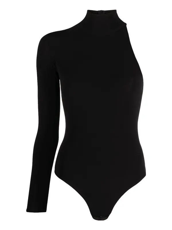 ATU BODY COUTURE One-sleeve Bodysuit - Black