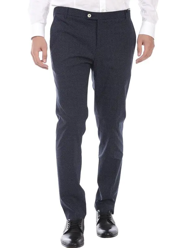DANIELE ALESSANDRINI Slim Fit Trousers - Blue