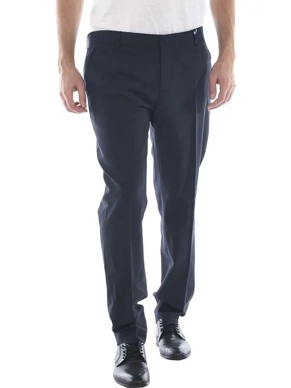 DANIELE ALESSANDRINI Slim Fit Cp 100 Trousers - Blue