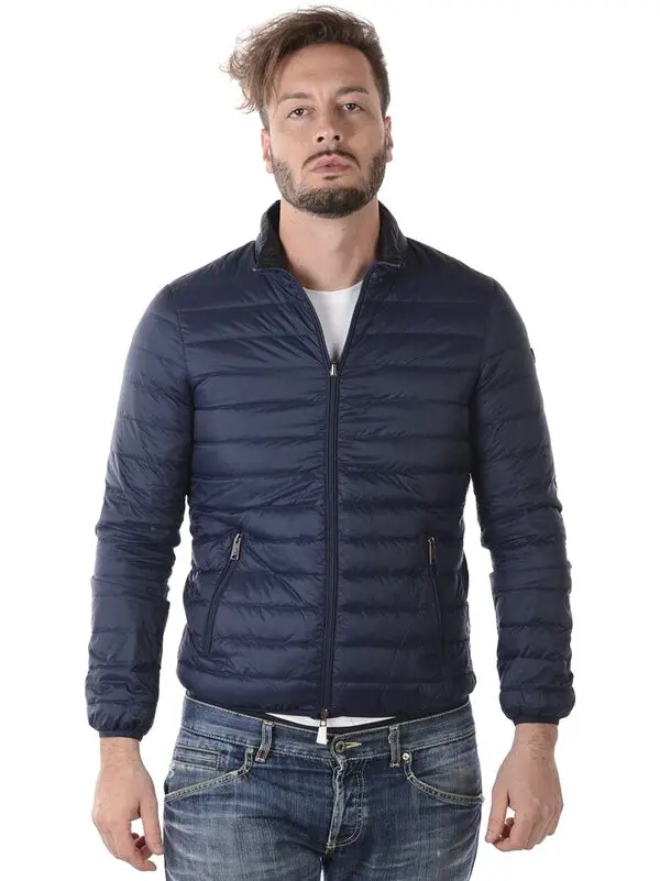 Emporio Armani Quilted Down Jacket - Blue