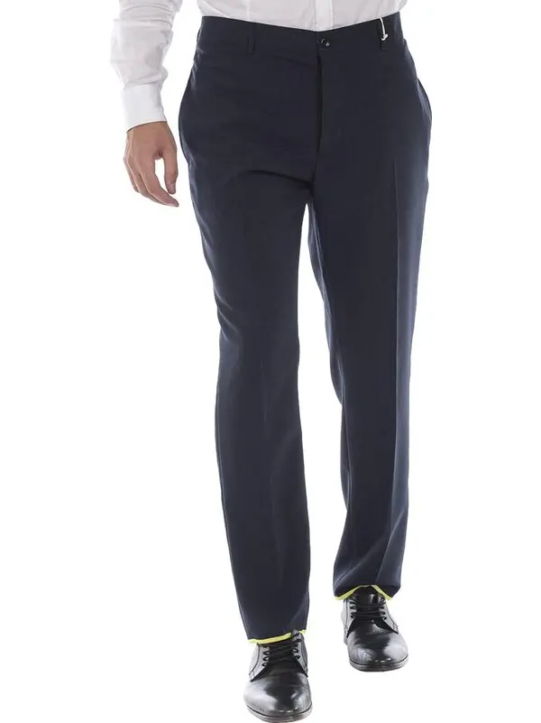 DANIELE ALESSANDRINI Caluria Bias Trousers - Blue