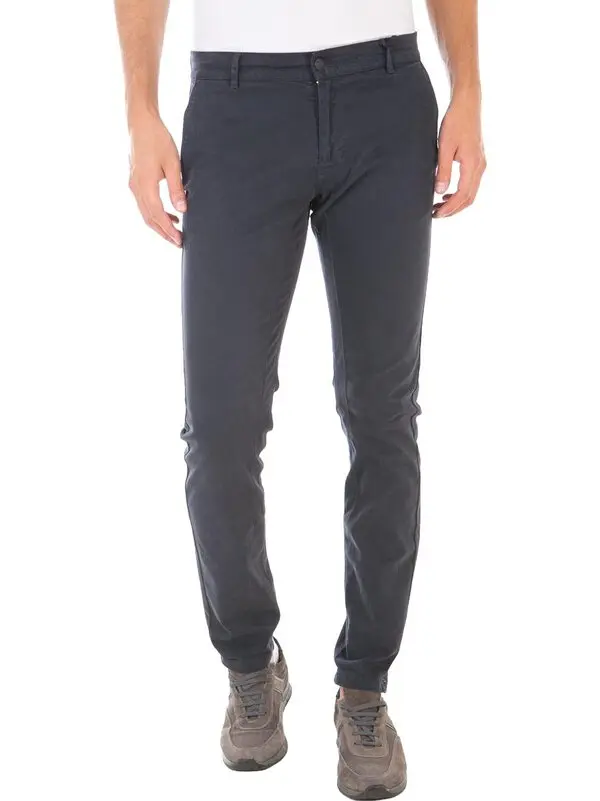DANIELE ALESSANDRINI Straight Leg Trouser - Blue