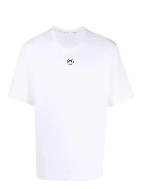 MARINE SERRE Crescent Moon-print T-shirt - White
