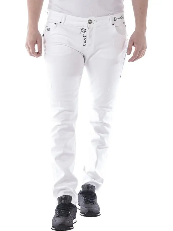 DANIELE ALESSANDRINI Jeans Trouser - White
