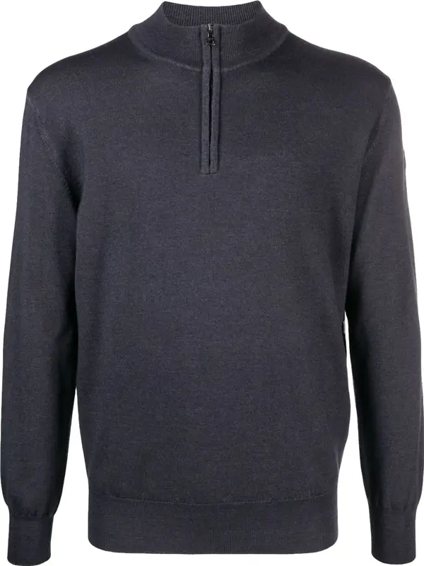 Paul & Shark Half-zip Wool Jumper - Blue