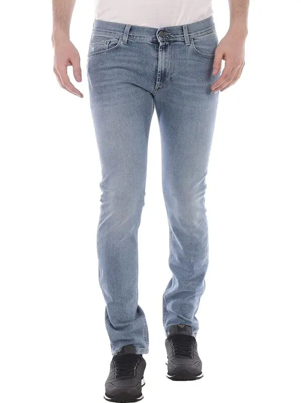 DANIELE ALESSANDRINI Straight Leg Jeans - Navy