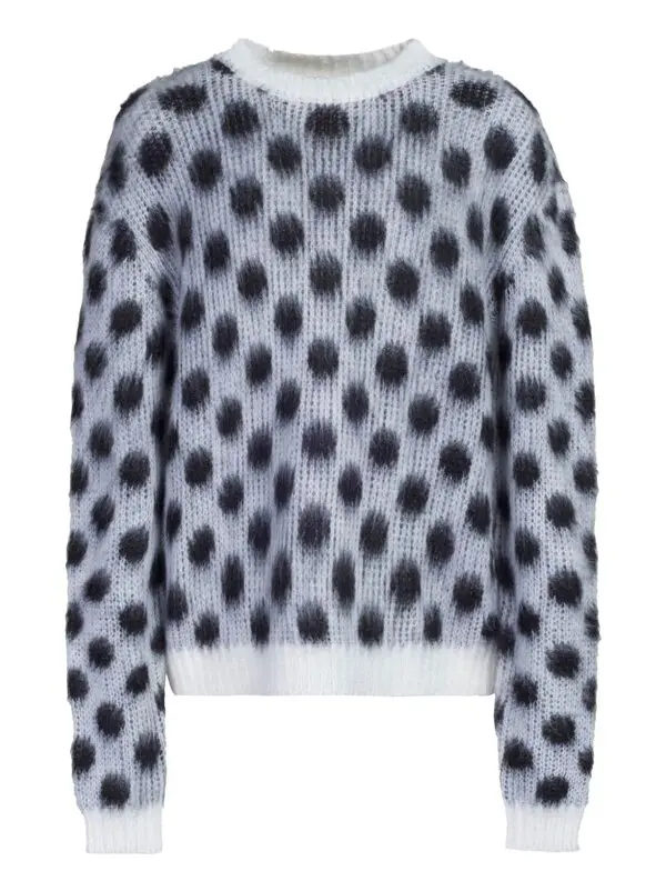 Marni Polka-dot Intarsia Jumper - Black