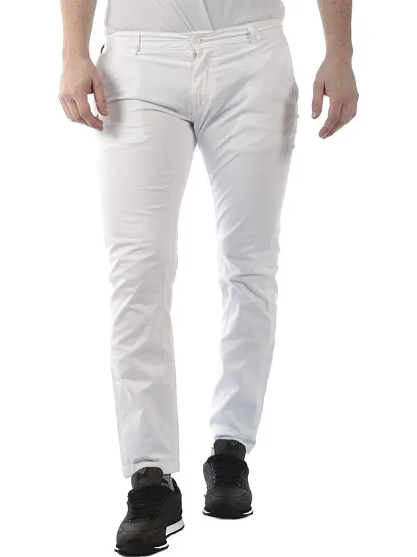 DANIELE ALESSANDRINI Trousers Straight - White