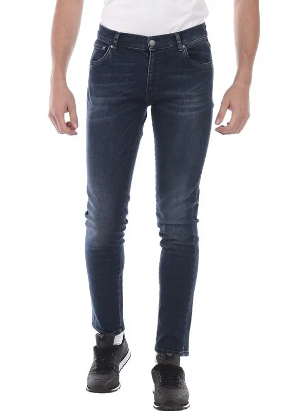 DANIELE ALESSANDRINI Straight Leg Jeans - Navy
