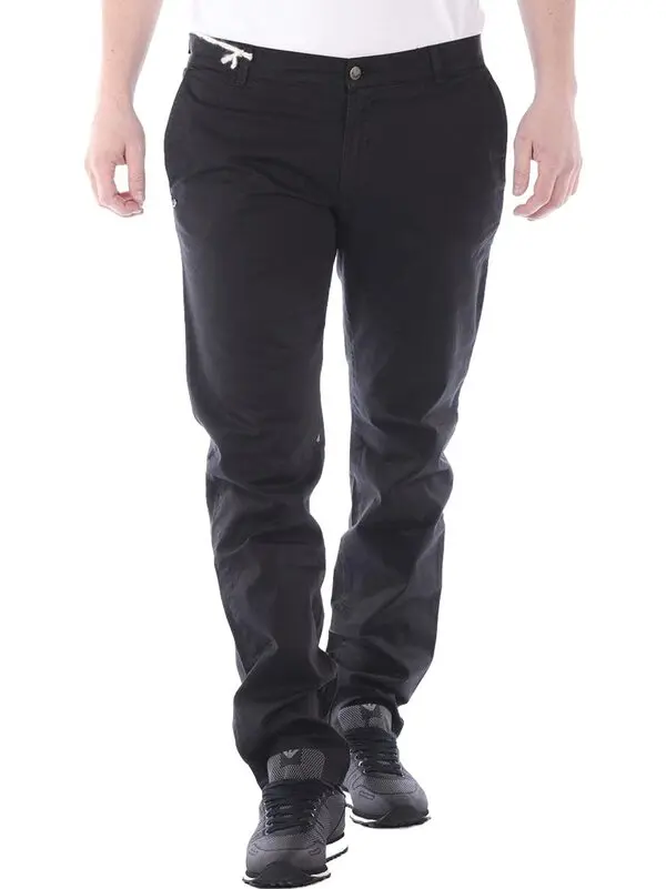 DANIELE ALESSANDRINI Straight Leg Trouser - Black