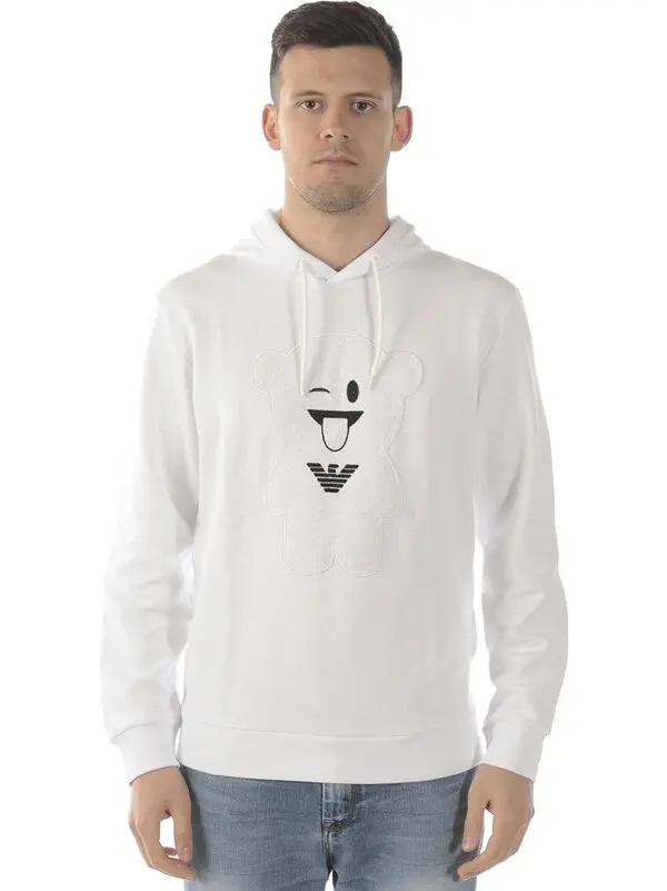 Emporio Armani Sweatshirt Hoodie - White