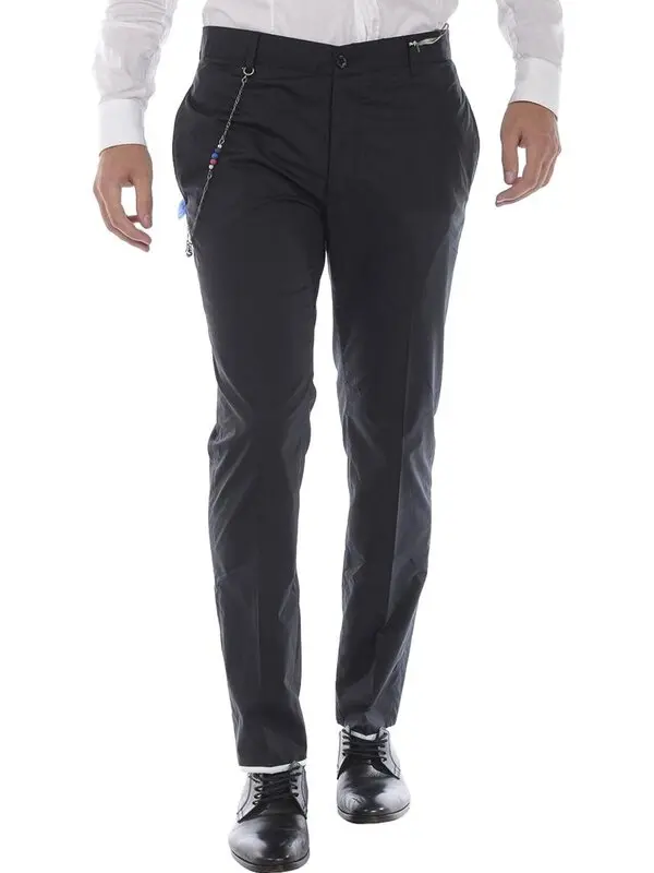 DANIELE ALESSANDRINI Bias Bottle Pants - Black