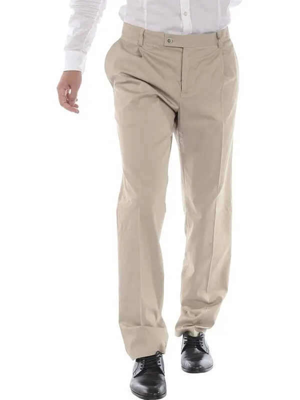 DANIELE ALESSANDRINI Slim Fit Trousers - Beige