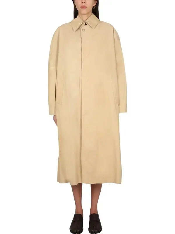 MAISON MARGIELA Utility Trench Coat - Beige
