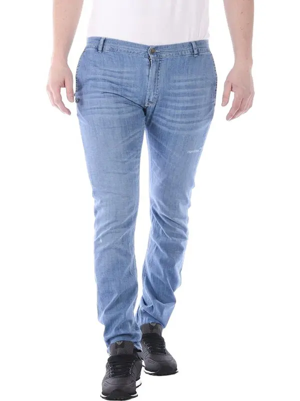 DANIELE ALESSANDRINI Slim Fit Jeans - Navy