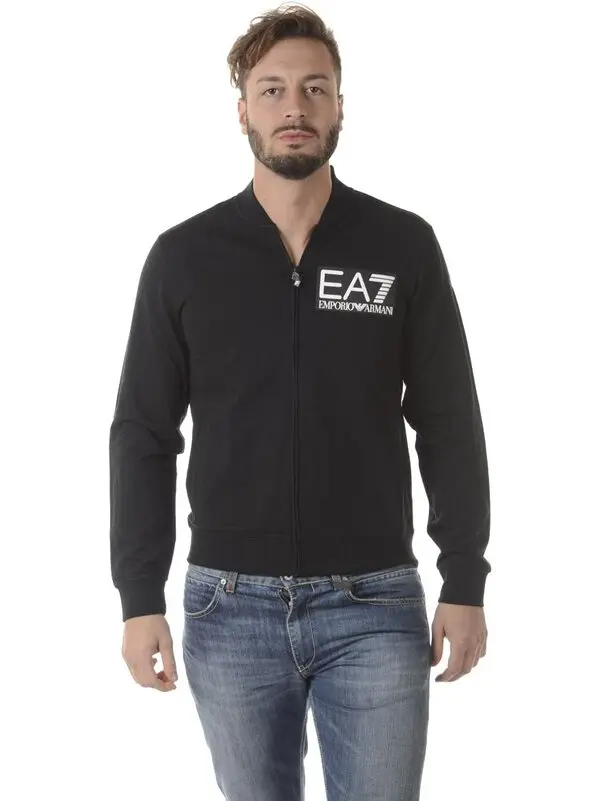 Emporio Armani Full Zip Sweatshirt - Black