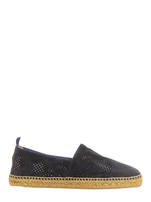 CastaÑer Pablo Perforated Espadrilles - Black