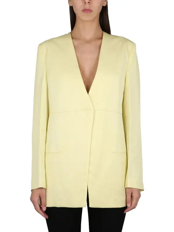 JIL SANDER Jacket With Back Slit - Yellow
