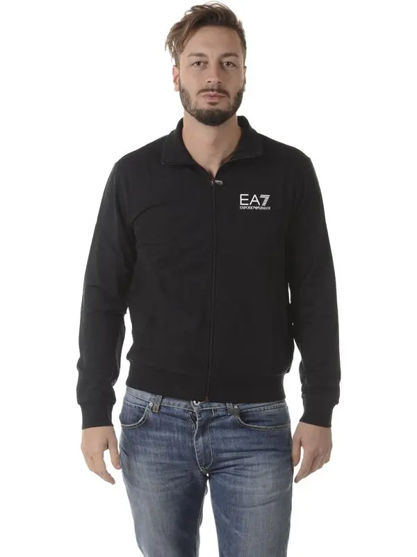 Emporio Armani Full Zip Hoodie - Black
