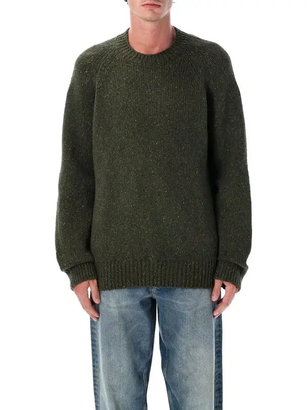 A.p.c. Harris Crewneck Wool Jumper - Dk Green