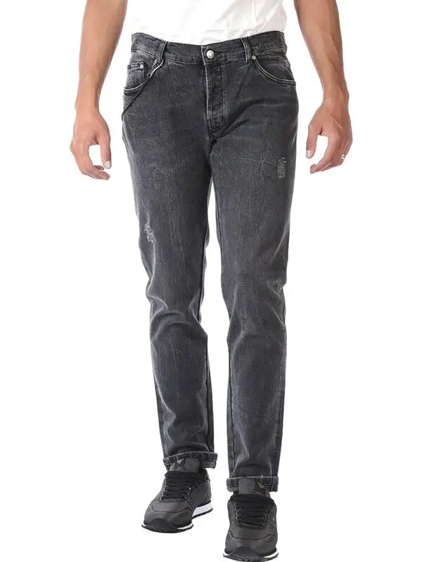DANIELE ALESSANDRINI Straight Fit Jeans - Grey