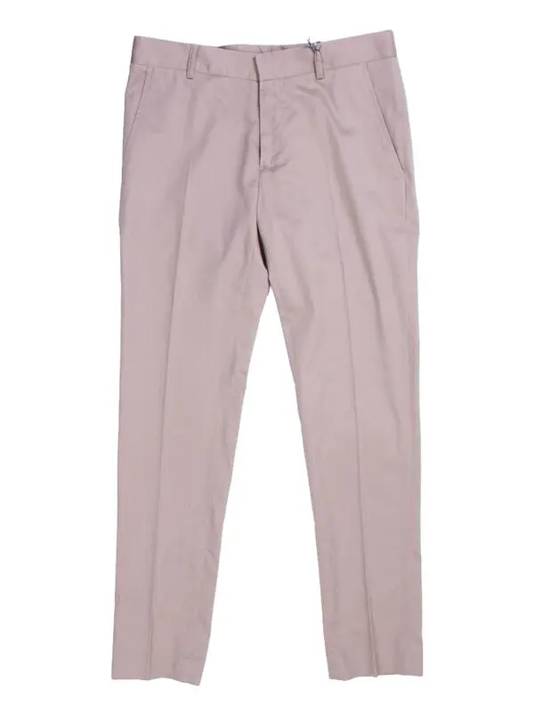 DANIELE ALESSANDRINI Flat Front Trousers - Beige