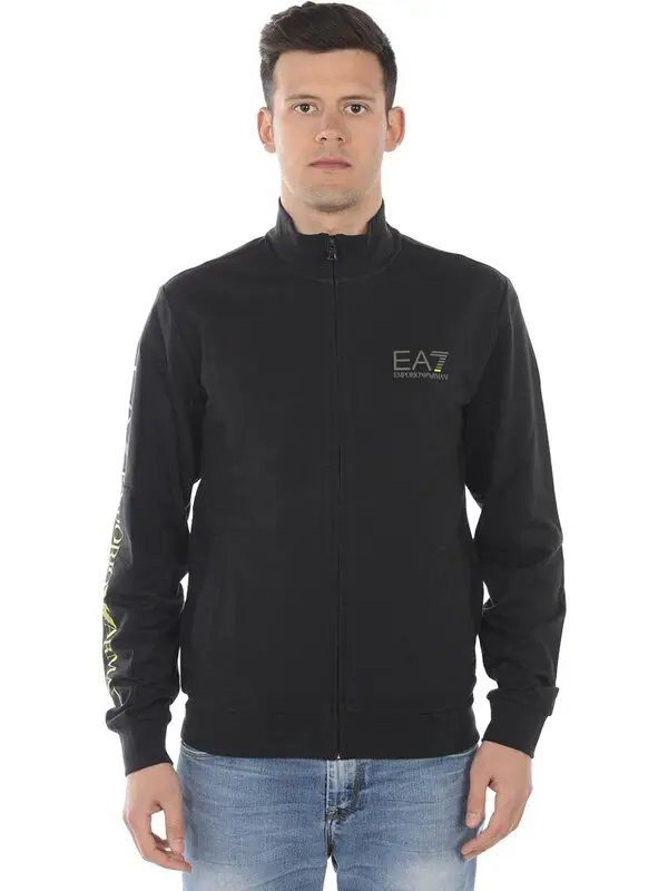 Emporio Armani Full Zip Hoodie - Black