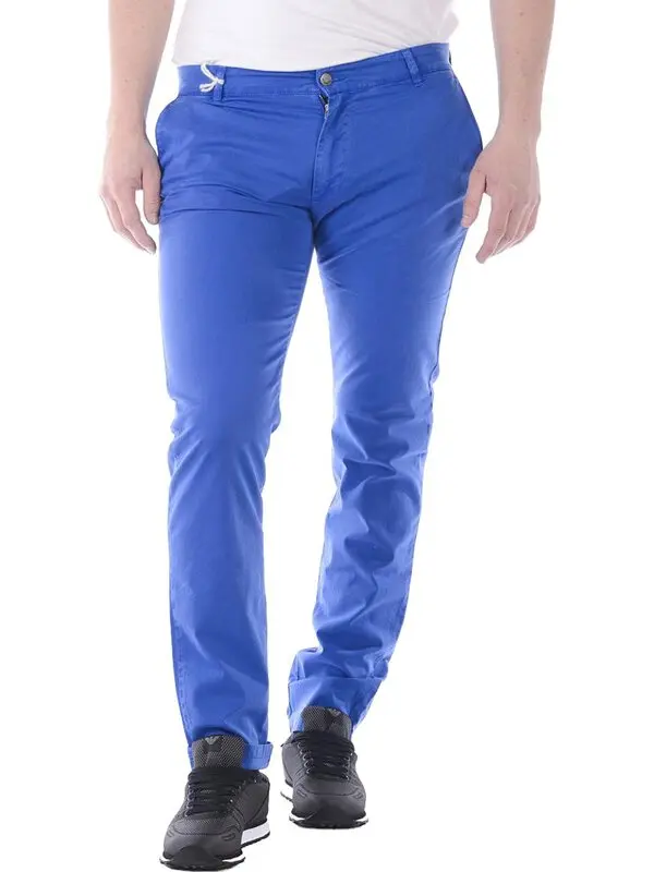 DANIELE ALESSANDRINI Straight Leg Trouser - Blue