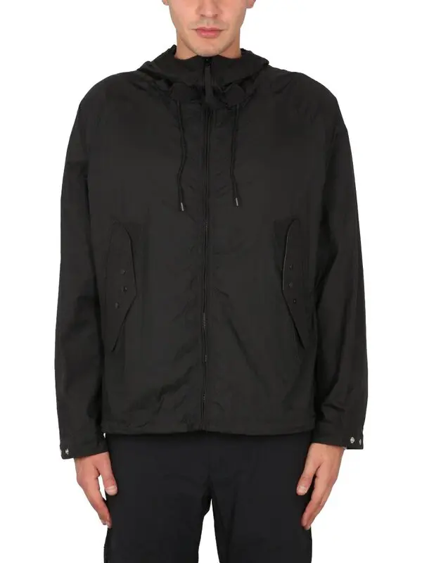 TEN C Short Combo Bonded Parka - Black