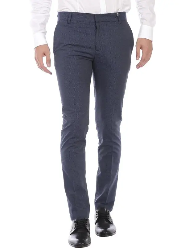 DANIELE ALESSANDRINI Slim Fit Trousers - Blue