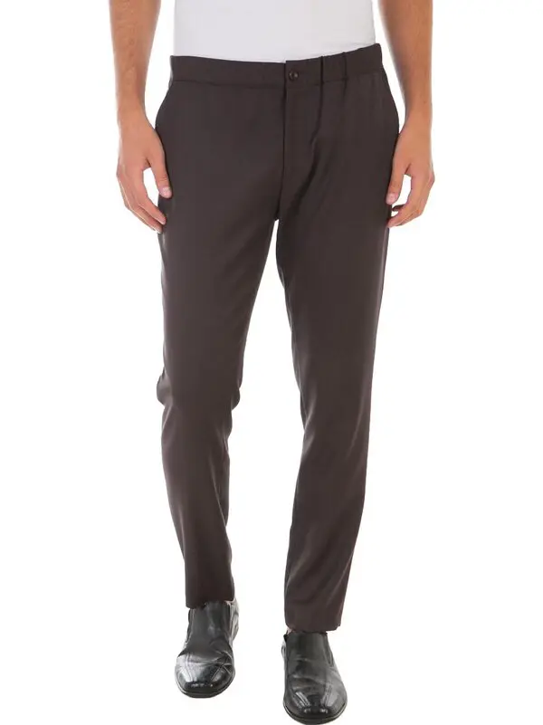 DANIELE ALESSANDRINI Straight Leg Trousers - Brown