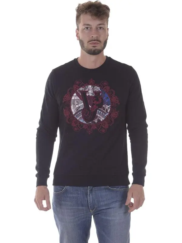 Versace Cotton Hawaii Sweatshirt - Black