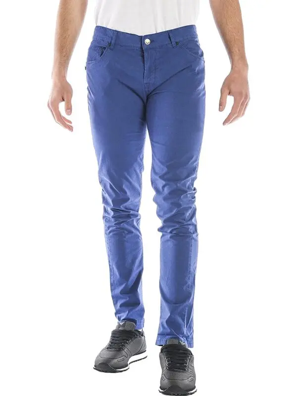 DANIELE ALESSANDRINI Straight Leg Jeans Trouser - Blue