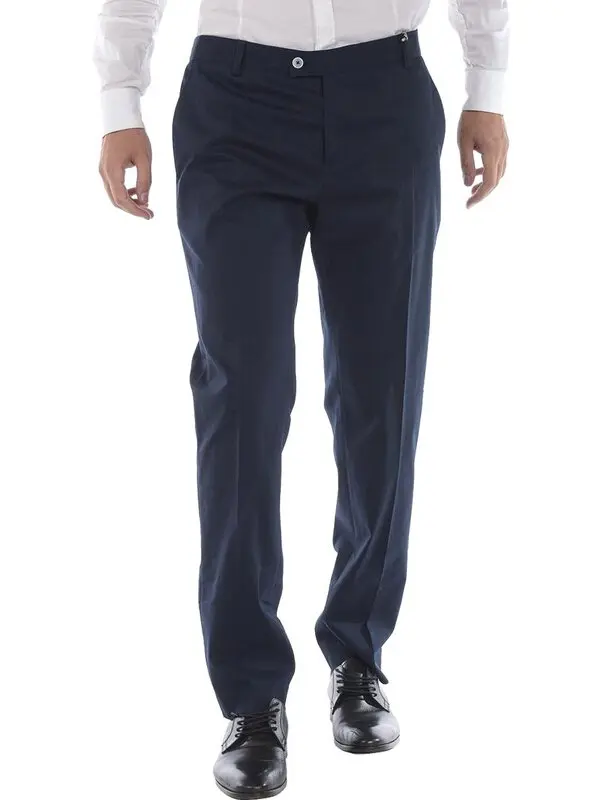 DANIELE ALESSANDRINI Slim Fit Trousers - Blue