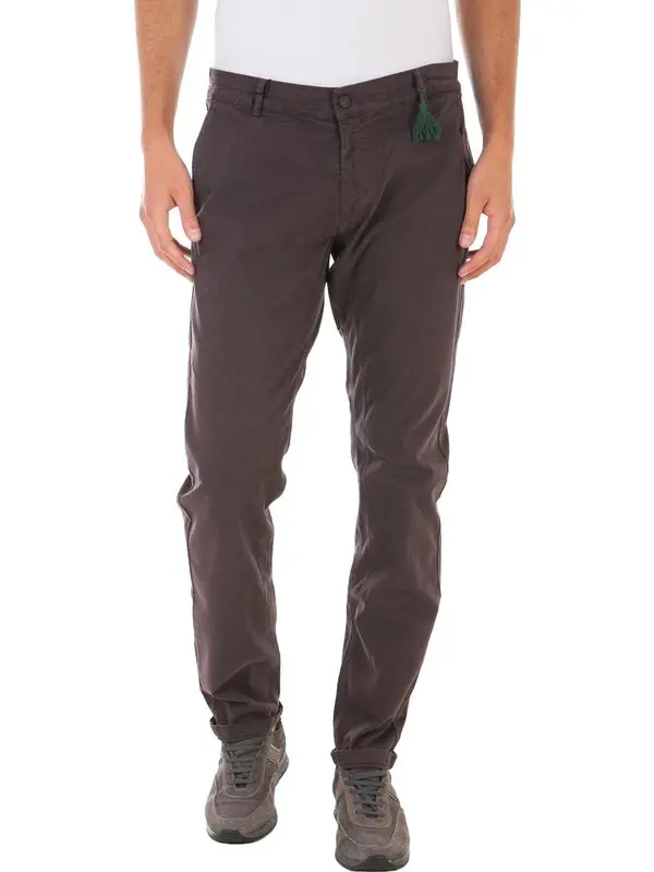 DANIELE ALESSANDRINI Slim Fit Trousers - Purple