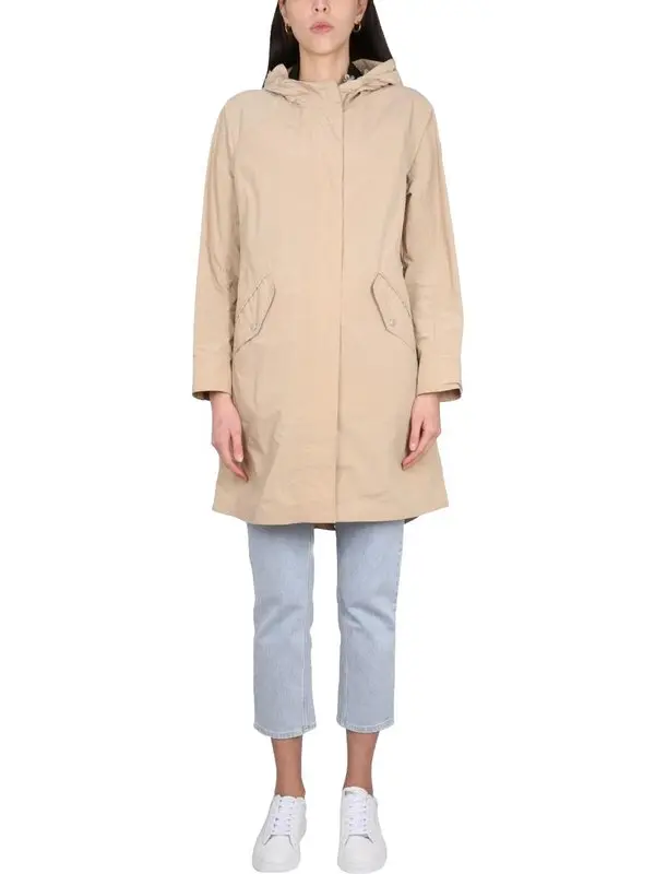 Woolrich Long Summer Parka - Beige