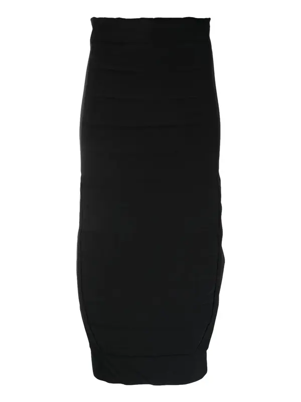 THOM KROM Padded Midi Skirt - Black