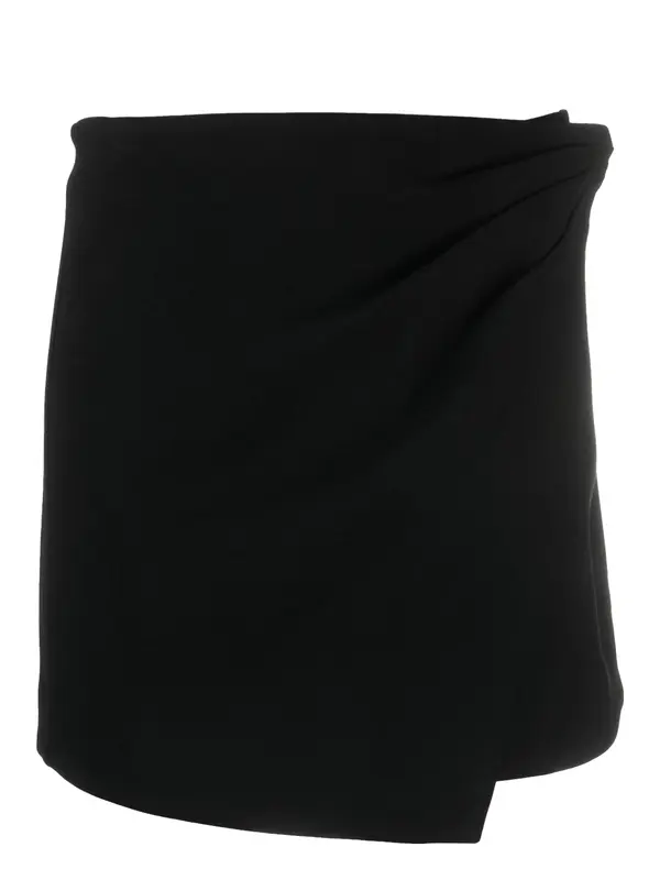 Simkhai Crystal-embellished Asymmetric Miniskirt - Black