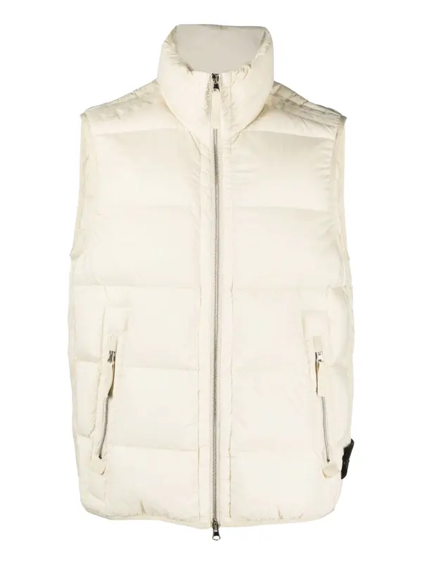 Stone Island Zip-up Padded Gilet - Neutrals