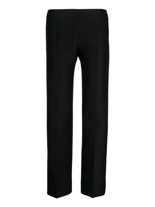 THE ROW Flame Pressed-crease Trousers - Black