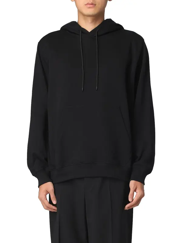 MSGM Cotton Hooded Sweatshirt - Black