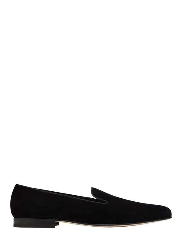 Ralph Lauren Alonzo Velvet Loafers - Black