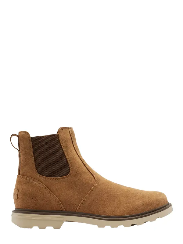Sorel Carson Waterproof Chelsea Boots - Camel Brown, Oatmeal
